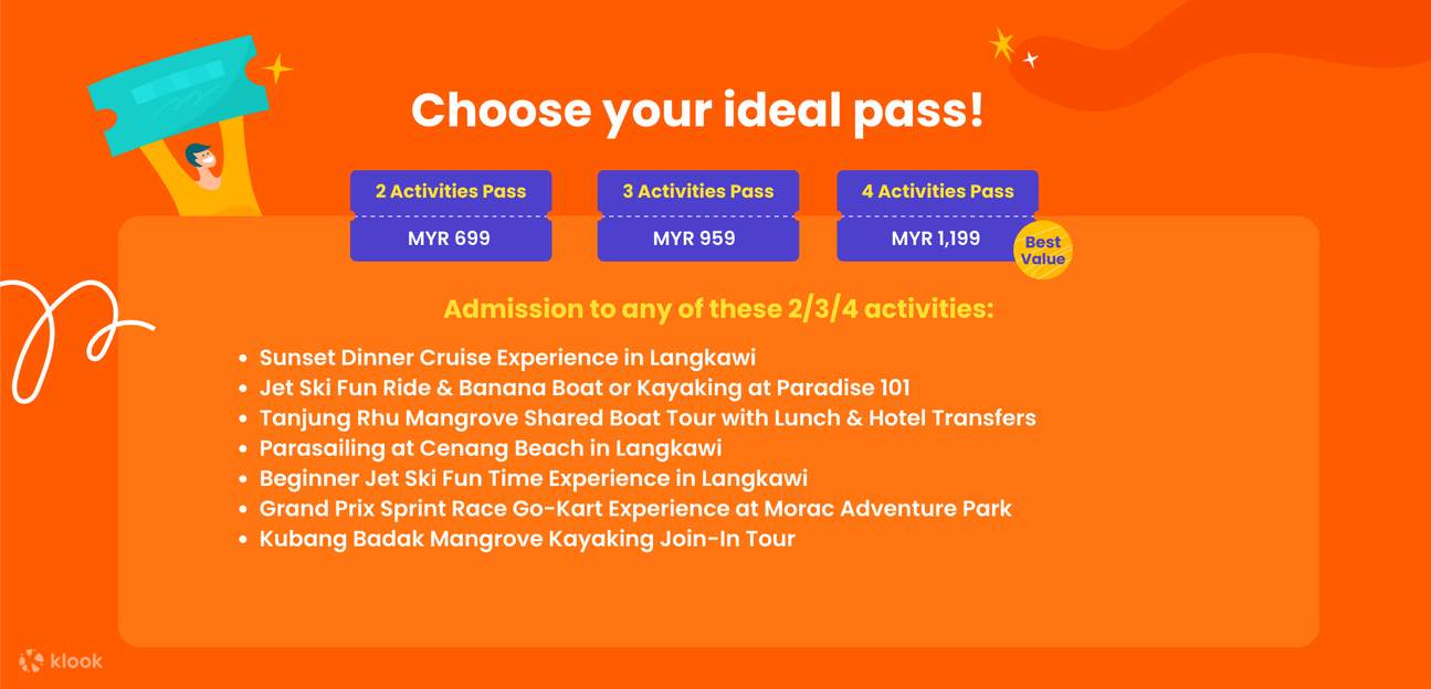 [Klook Pass] Langkawi Adventure Pass - Klook Malaysia